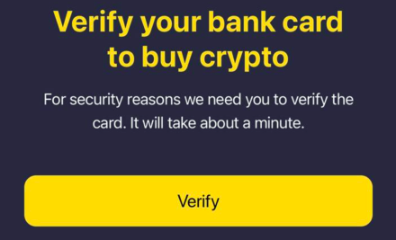 How to verify my bank card? – Crypterium Help